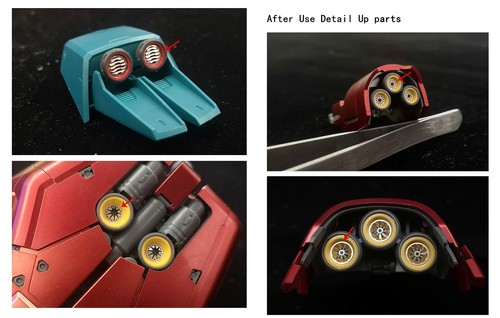 for MG 1/100 Model 3 PCs Etch Sheets Thruster Heat Fin Vent Details Add ...