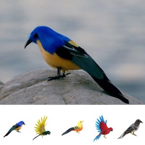 Fake Artificial Bird Parrot Realistic Imitation Home Garden Decor 11 ...