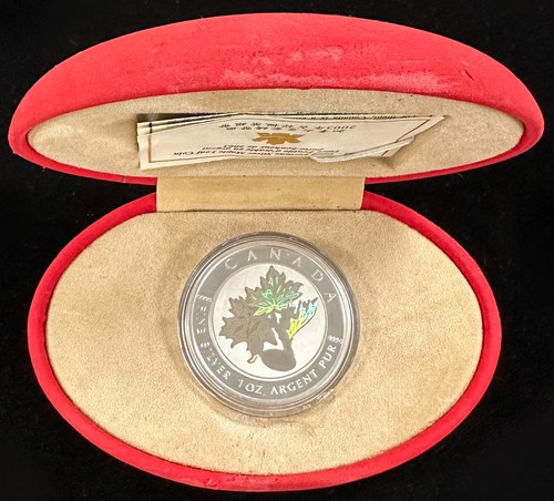 2003 Canada Good Fortune Silver Maple Leaf Hologram PROOF Coin 1oz ...