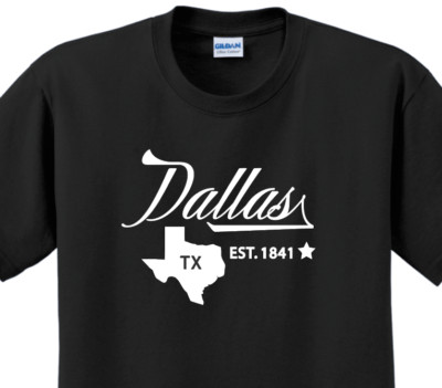 Dallas Texas T-Shirt State Short Sleeve Graphic Tee Unisex apparel | eBay