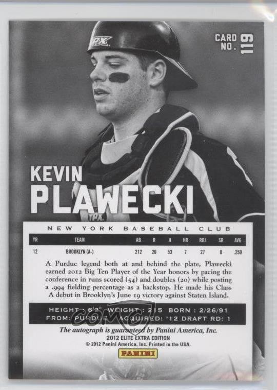 2012 Elite Extra Edition Prospects Red Ink Signatures /25 Kevin ...