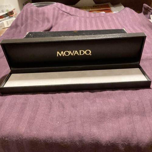 Movado wristwatch watch case and box only | eBay