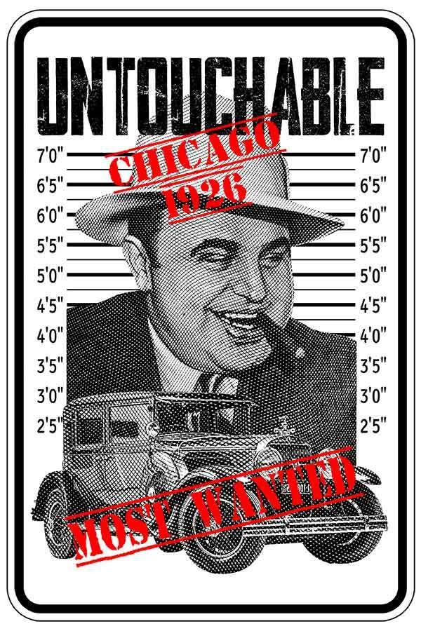 UNTOUCHABLES sign Metal funny man cave house decor B5 | eBay