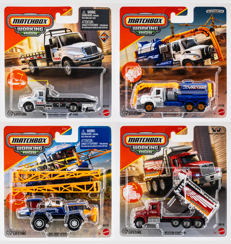 2025 Matchbox Working Rigs Mix 3 | 4 Vehicle Set | Durastar | Western ...