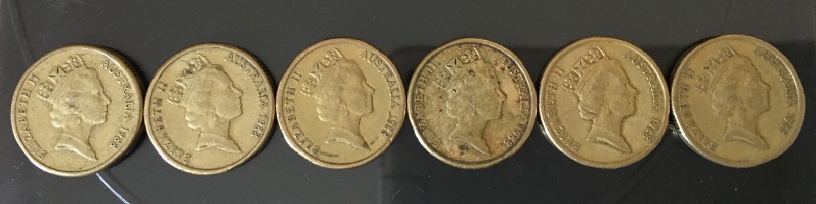 Australian Decimal Currency, A Set of 6 x $2 1988 RDM/HH coins for sale ...