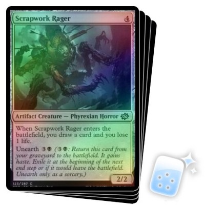 FOIL SCRAPWORK RAGER X4 The Brothers' War BRO Magic MTG MINT CARD | eBay