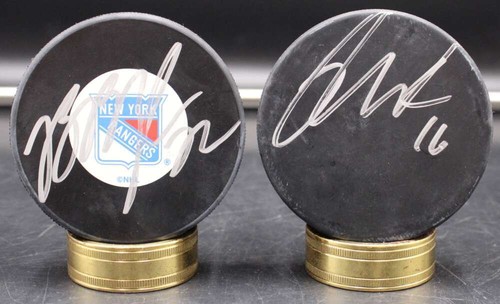 Brian Boyle/Derick Brassard Signed Puck Lot New York Rangers Autograph ...