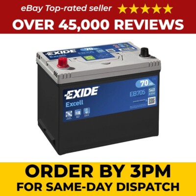 EXIDE EB705 031 / 069 Car Battery -Bentley Mitsubishi Land Rover Range ...