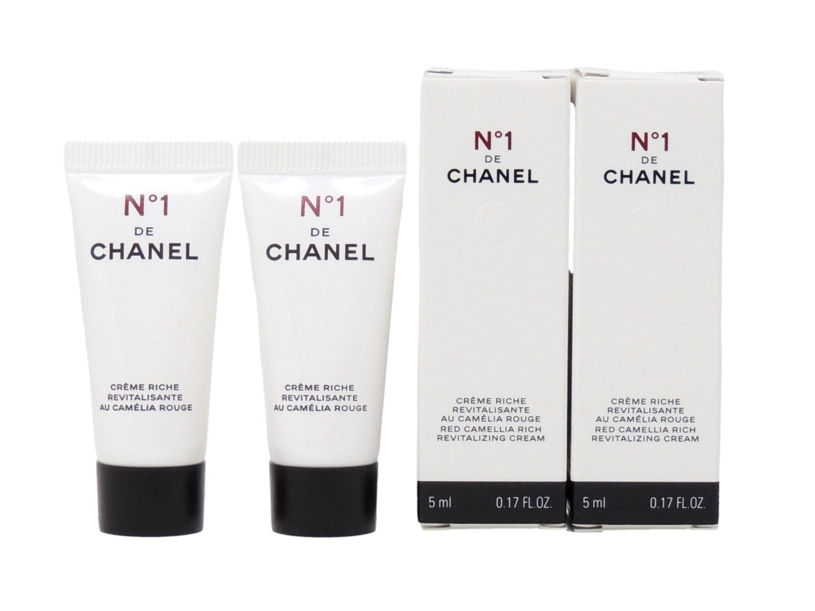 CHANEL NO 1 DE CHANEL CREME RICHE 5ml .17fl oz x 2 SAMPLE TUBES | eBay