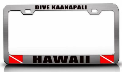 DIVE KAANAPALI HAWAII Scuba Diving Steel License Plate Frame | eBay