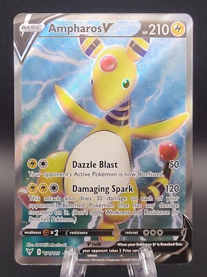 Pokémon TCG Ampharos V Vivid Voltage 171/185 Holo Full Art | eBay