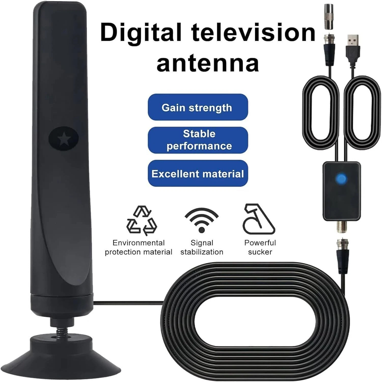 Rewave Antena,Rewave Tv Antenna Tv Antenna Indoor 50Mile Range Channel ...