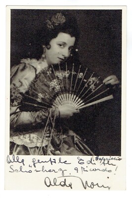 RPPC Photo Opera Italian Soprano Singer Signed ALDA NONI 1940s (9495 ...