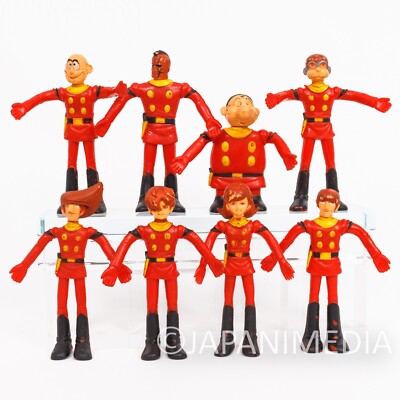 (JUNK /DAMAGED ITEM) Retro Cyborg 009 Bendable Figure 8pc Set ...
