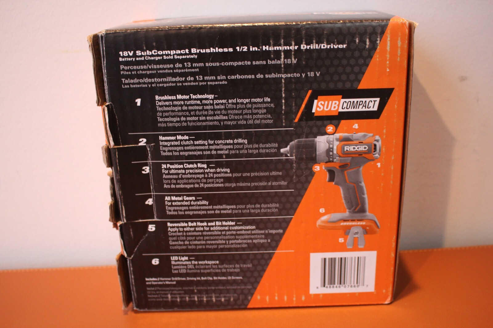 Ridgid 18V SubCompact Brushless 1/2 in. Hammer Drill/Driver R8711B | eBay