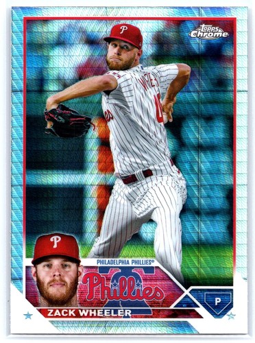 2023 Topps Chrome Baseball Prism Refractor Parallel #20 Zack Wheeler ...