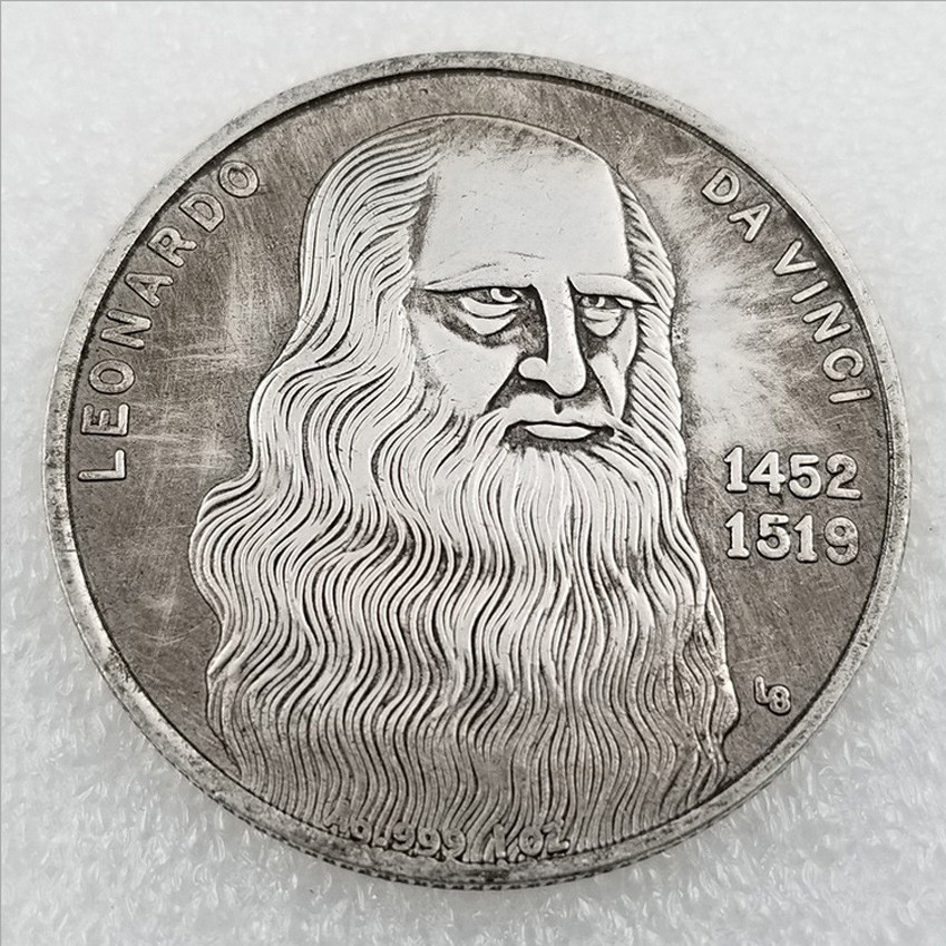 Old Style Hobo Nickel Leonardo da Vinci Coin Collectable Decoration ...