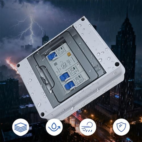 Outdoor IP65 Waterproof Distribution Box with 40A RCD and Two Circuit ...