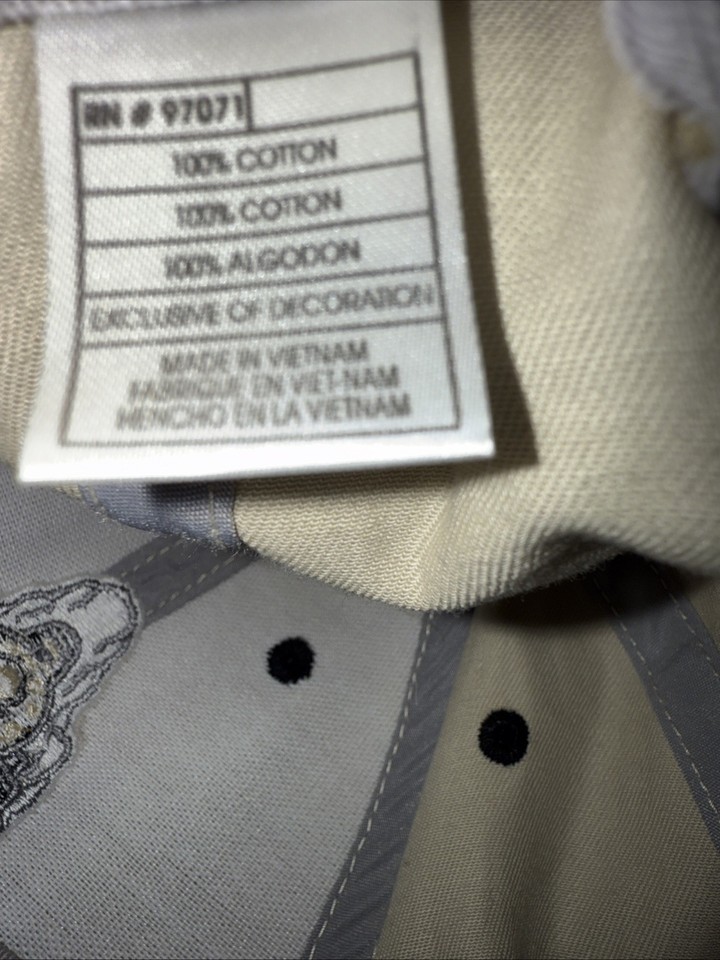 Purdue Train on Tan Hat Cap Black Silver Hook Loop Damage to Back ...