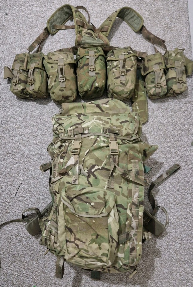 British Army MTP PLCE Webbing And Bergan Set CEMO (Ideal For Army ...
