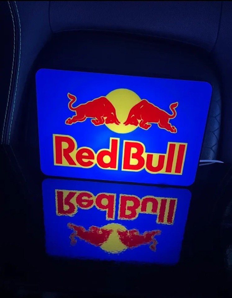 Red Bull LED Sign USB Neon Light MX Garage Room Decor Man Cave Gift | eBay