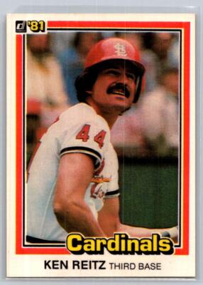 1981 Donruss Baseball #307 Ken Reitz - VG - St. Louis Cardinals | eBay
