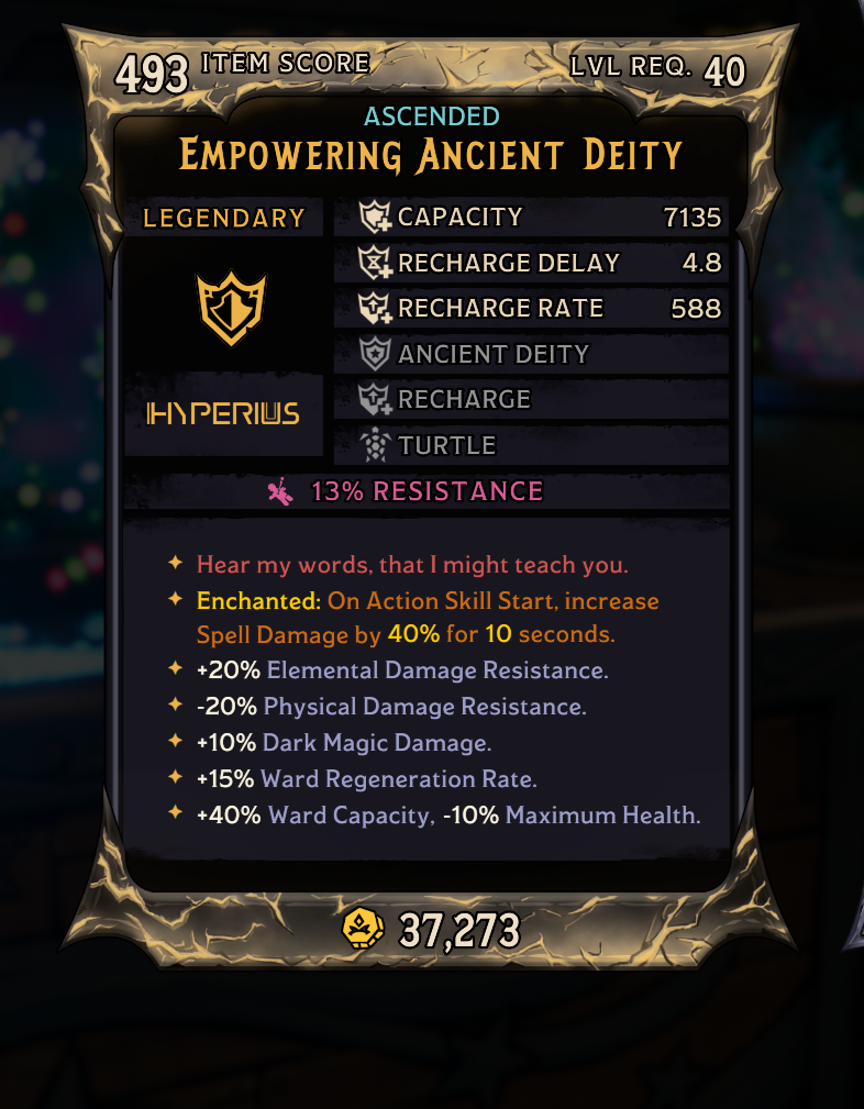 Tiny Tina's Wonderlands ASCENDED - Ancient Deity (Dark) (Skill Start ...