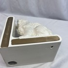 Vtg Lefton White Persian Cat Bookend Left Side Kitty Blue Eyes Figurine ...