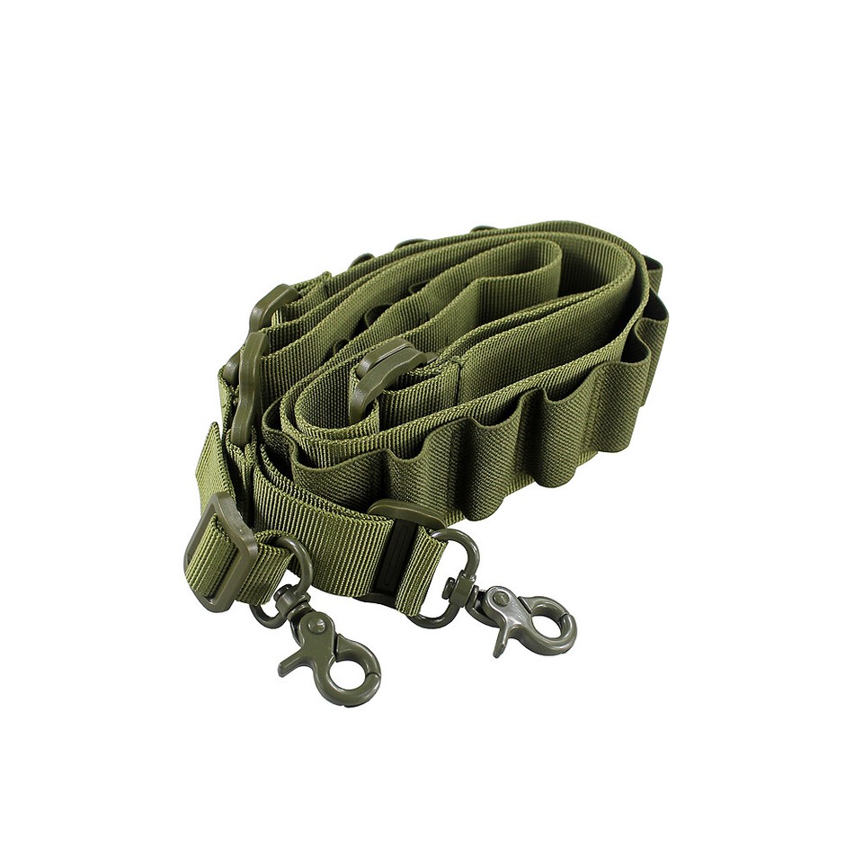 Tactical 15 Rounds Shotgun 12GA Ammo Sling Adjustable Length 2 Point ...