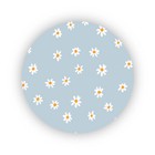 Pack of 24 paper label stickers, Blue Daisy paper labels, Daisy Flower ...