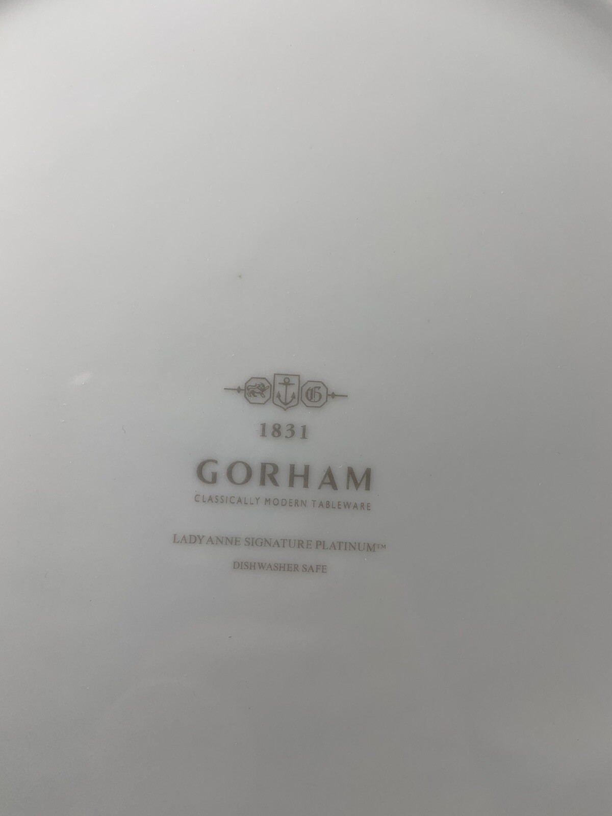 Gorham 1831 Lady Anne Signature Platinum Classically Modern Tableware ...