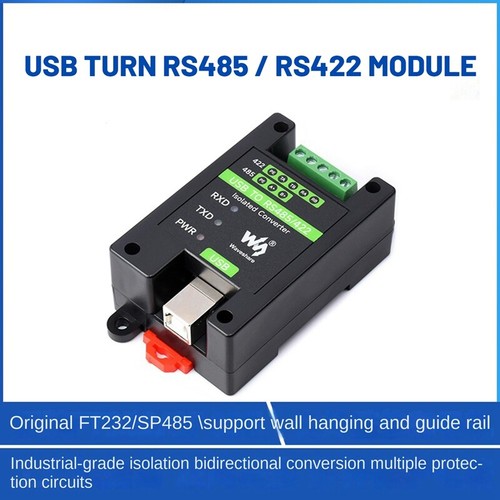 USB to RS485/422 Rail-Type Industrial Isolated Converter FT232/SP485 ...