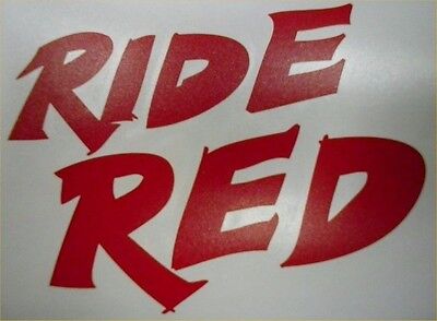 Factory Effex 3pk Honda Ride Red Sticker Decal CR CRF XR CB CBR TRX ...