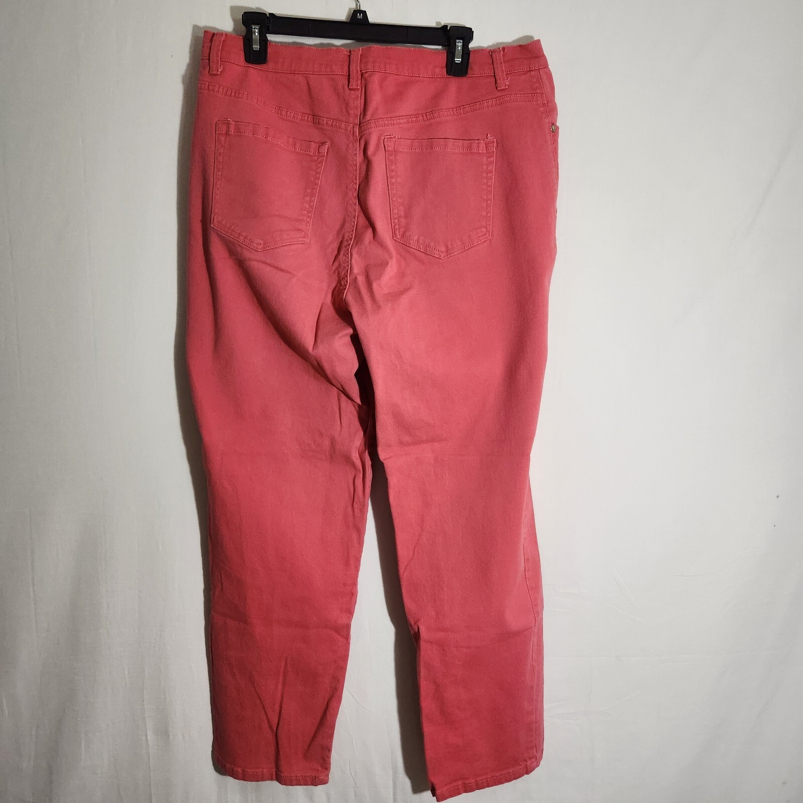 Gloria Vanderbilt Womens Amanda Pants Salmon Pink Pockets Plus 16W ...