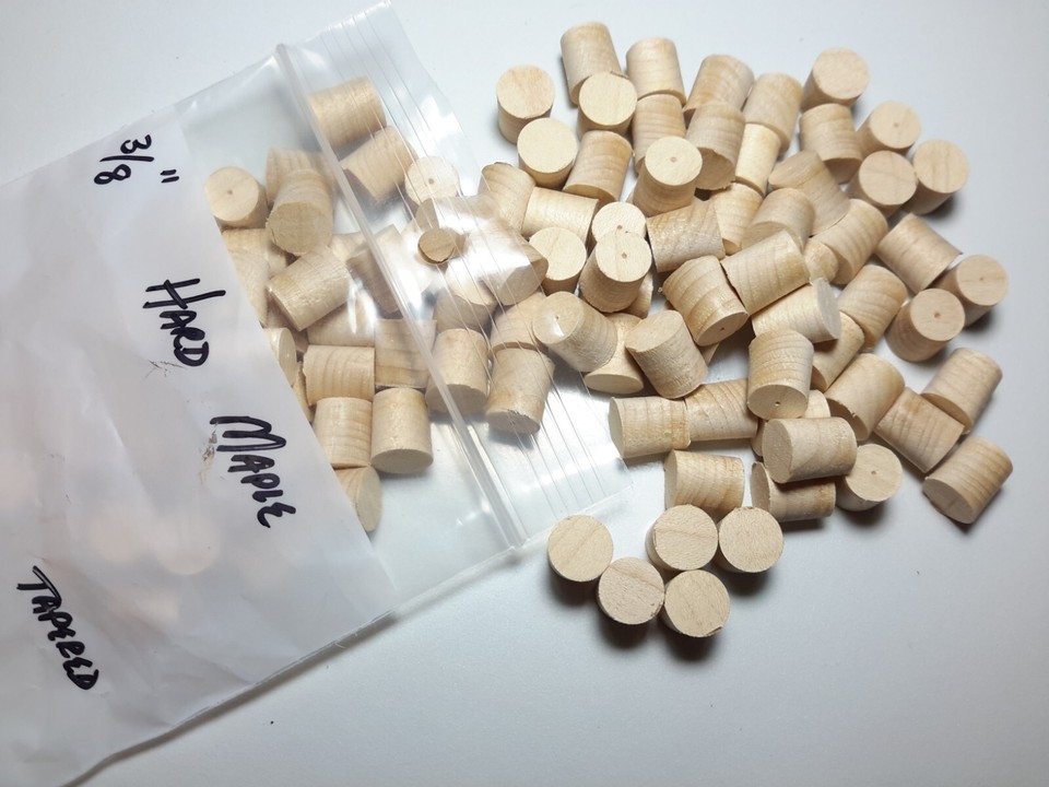Tapered Wood Plugs 30+ Species Domestic & Exotic multiple diameters | eBay