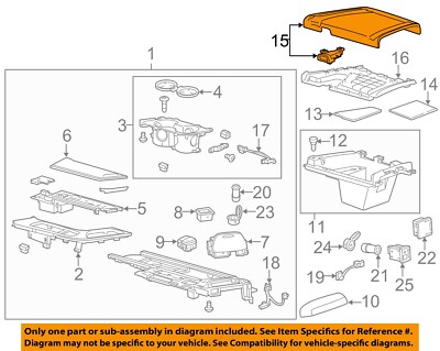 GM OEM 14-17 CTS Console Center Console-Armrest 84455623 | eBay