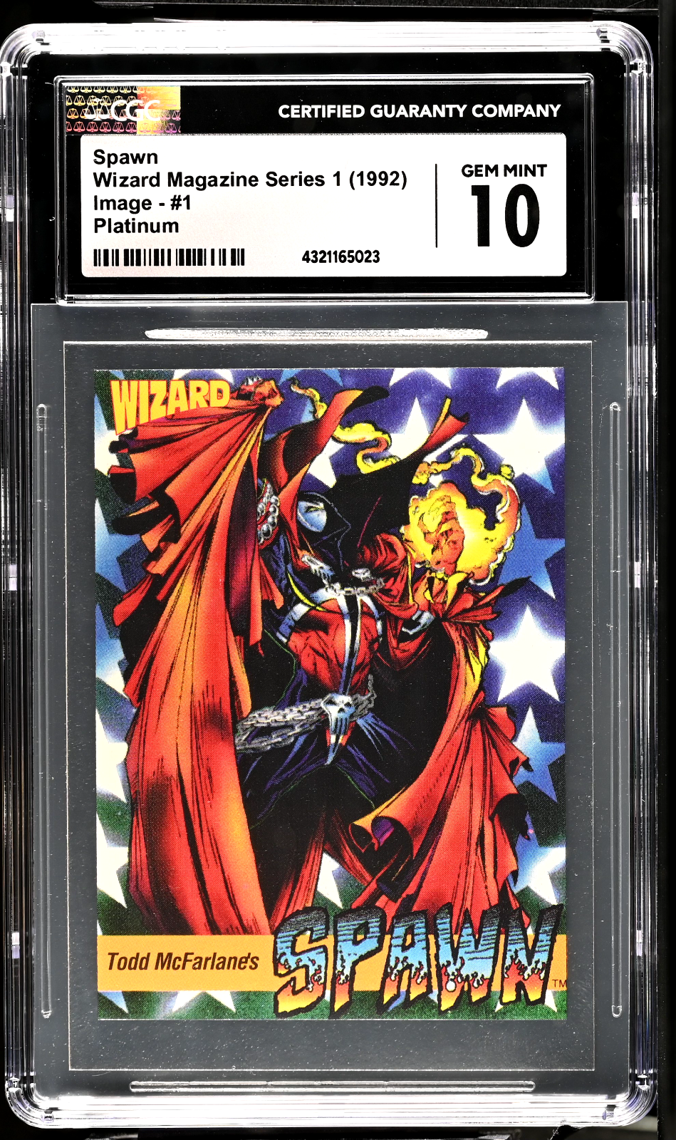 Spawn Wizard Magazine Series 1 CGC 10 Image Todd McFarlane 1992 ...