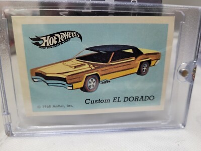 🔥 REDLINE CUSTOM EL DORADO 1968 MATTEL HOT WHEELS CARD ORIGINAL RARE ...