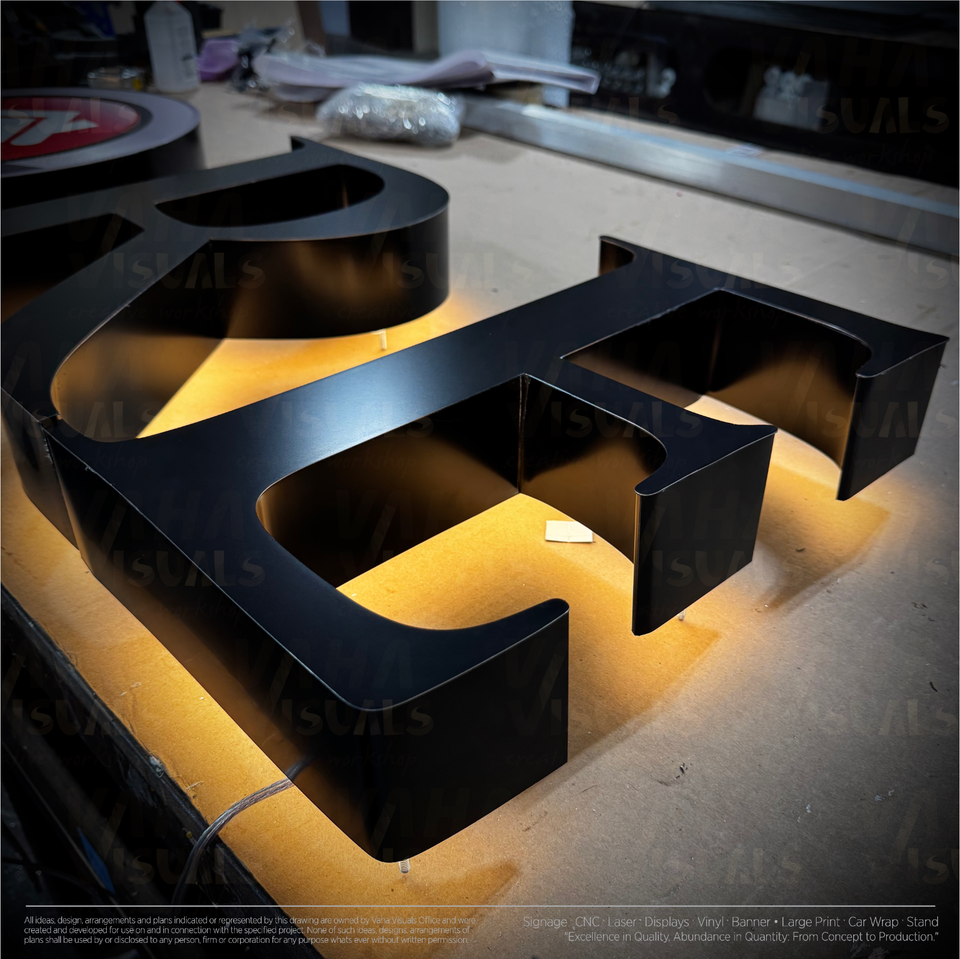 Custom Backlit 3D Channel Letters Sign | LED Storefront & Indoor ...