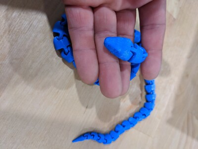 3d Printed Articulating Plastic Snake Great Fidget Toy | eBay