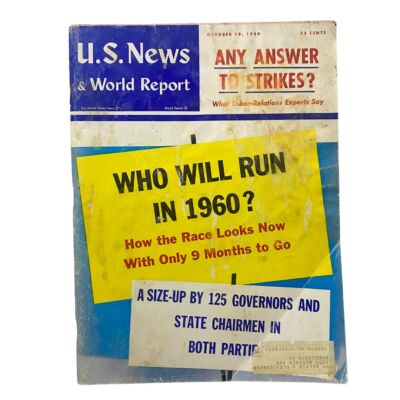 US News & World Report Magazine October 19 1959 Any Answer To Strikes ...