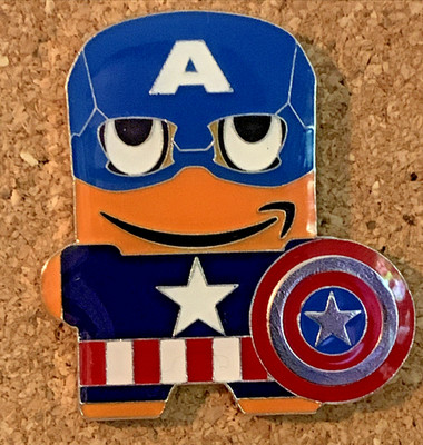 Amazon Employee PECCY Pin Captain America | eBay