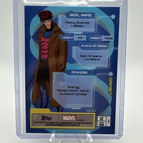 #81 Gambit (Rare) Ultimates 2025 Topps Finest X-Men 97 Marvel | eBay