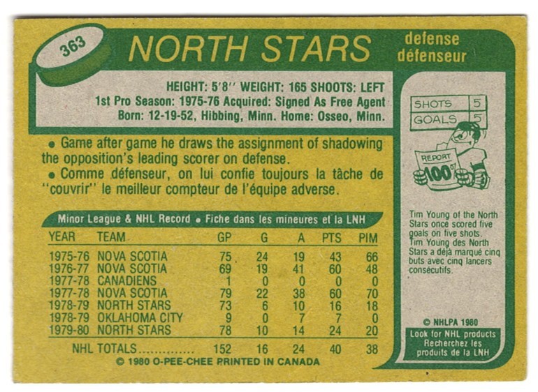 1980-81 O-PEE-CHEE # 353 MIKE POLICH NORTH STARS OPC HOCKEY NICE AND NO ...
