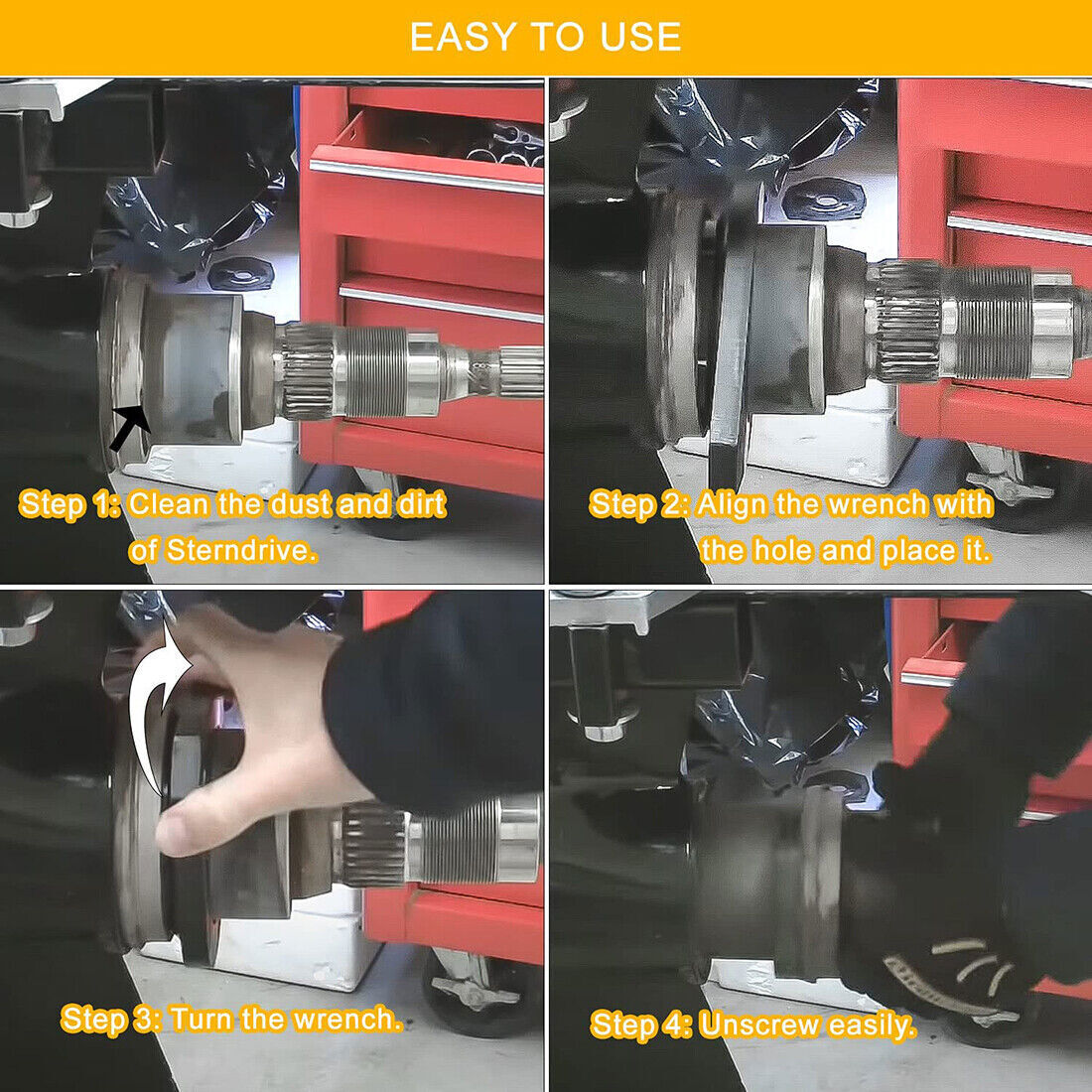 Bearing Carrier Retainer Nuts Installs & Removes Tool for Mercruiser ...