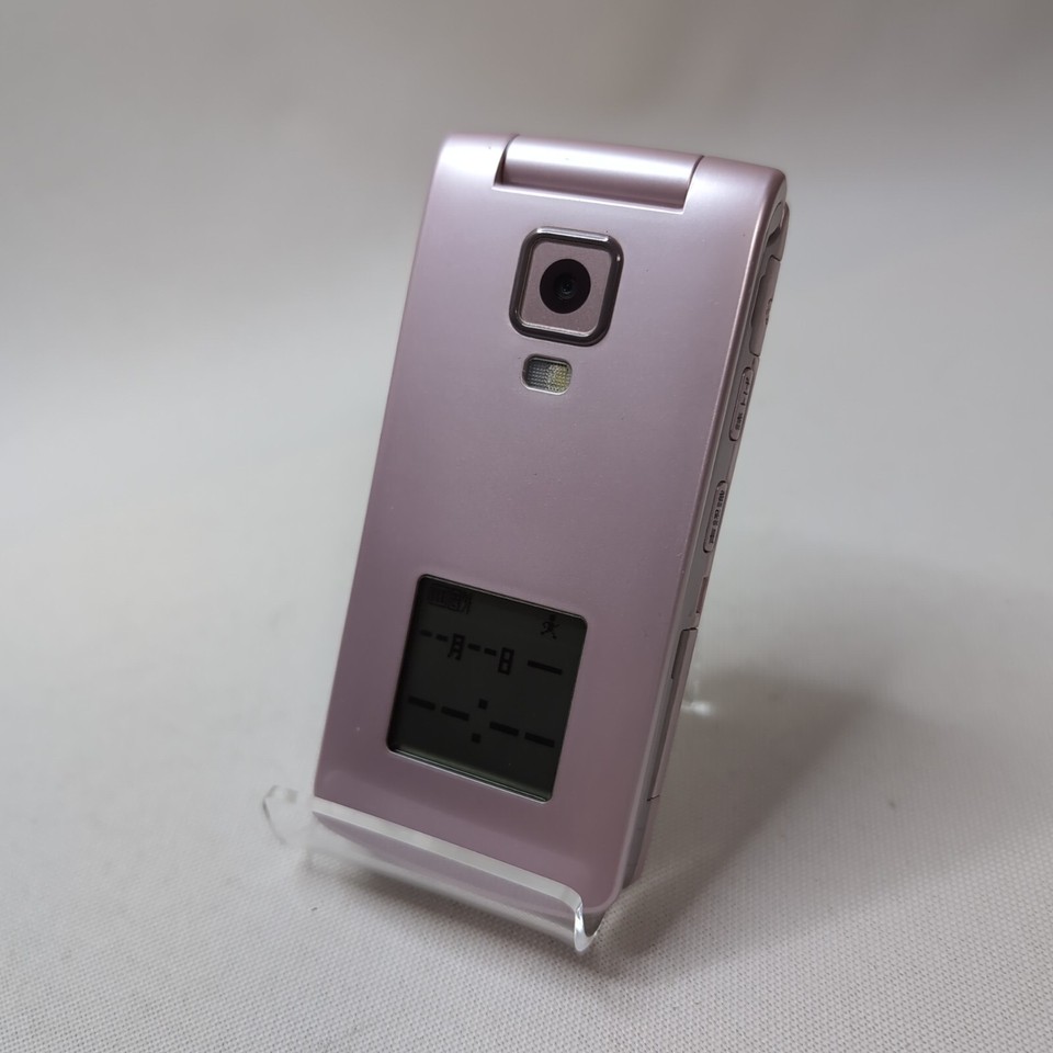 Kyocera Au K003 PINK Mobile Phone Japanese Flip PIN unlock Garakei ...
