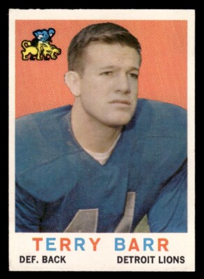1959 Topps Football #14 Terry Barr VG *e3 | eBay
