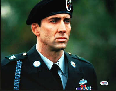 NICOLAS CAGE Signed 11X14 Con Air Army Ranger Cameron Poe Photo Face ...