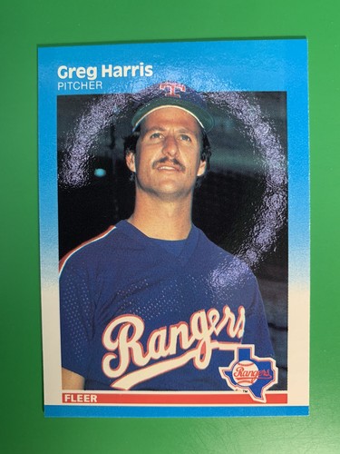 1987 Fleer Glossy Greg Harris #126 Texas Rangers | eBay