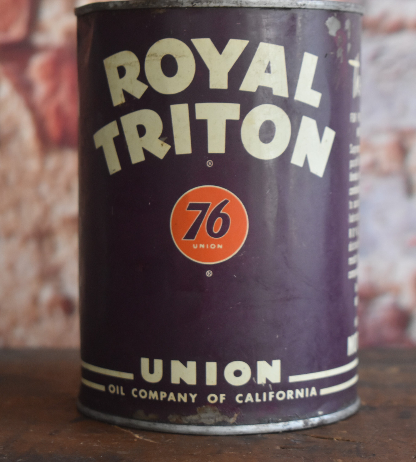 Vintage Royal Triton Union 76 One Quart Advertising Motor Oil Can Empty ...